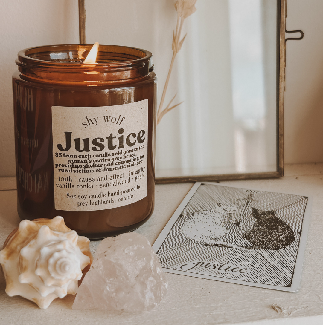 Justice – Shy Wolf Candles