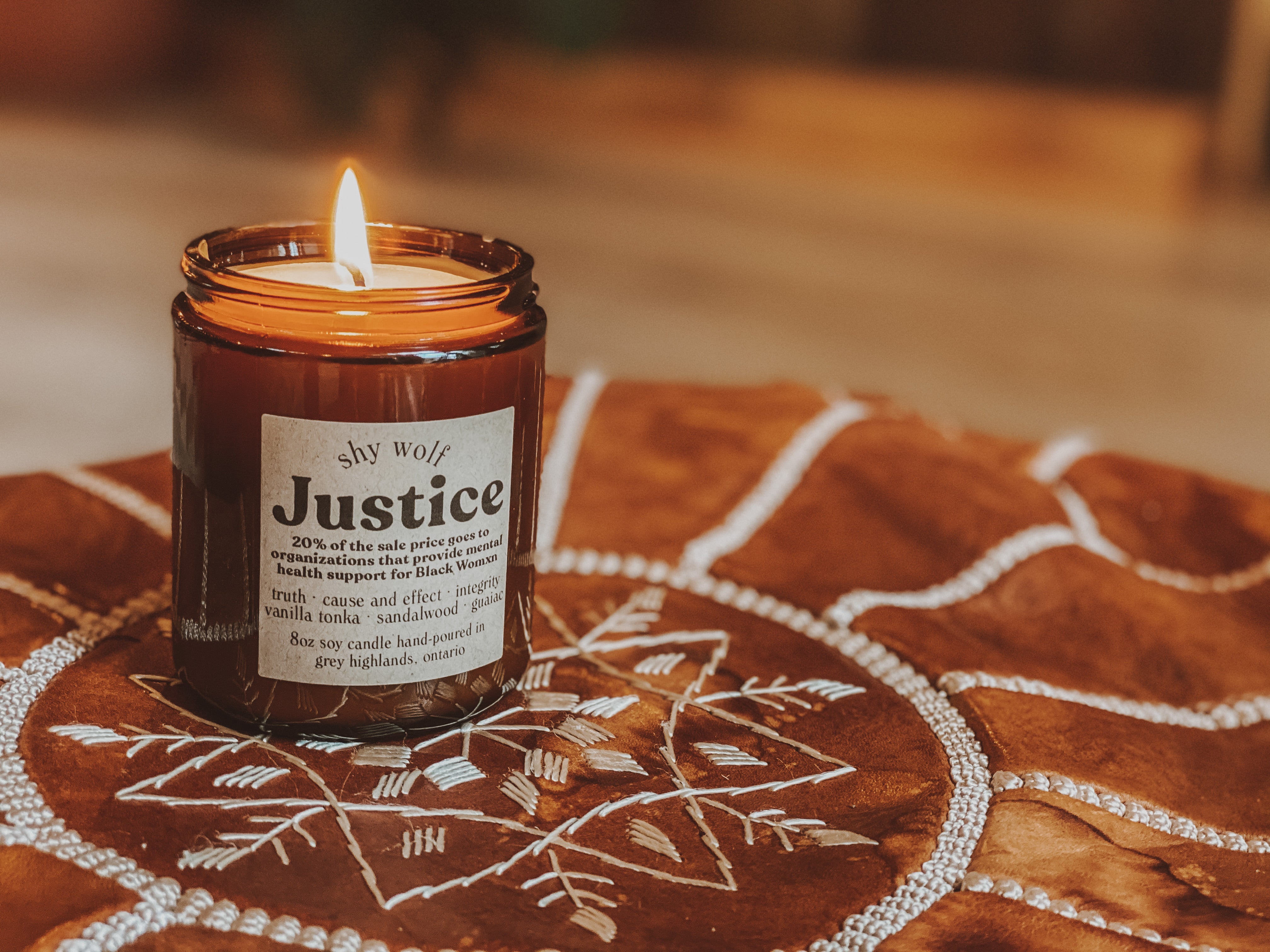 Justice – Shy Wolf Candles